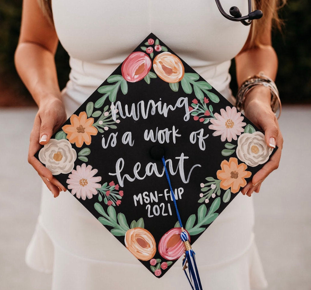 Custom Painted Grad Cap Topper – Glorify Company